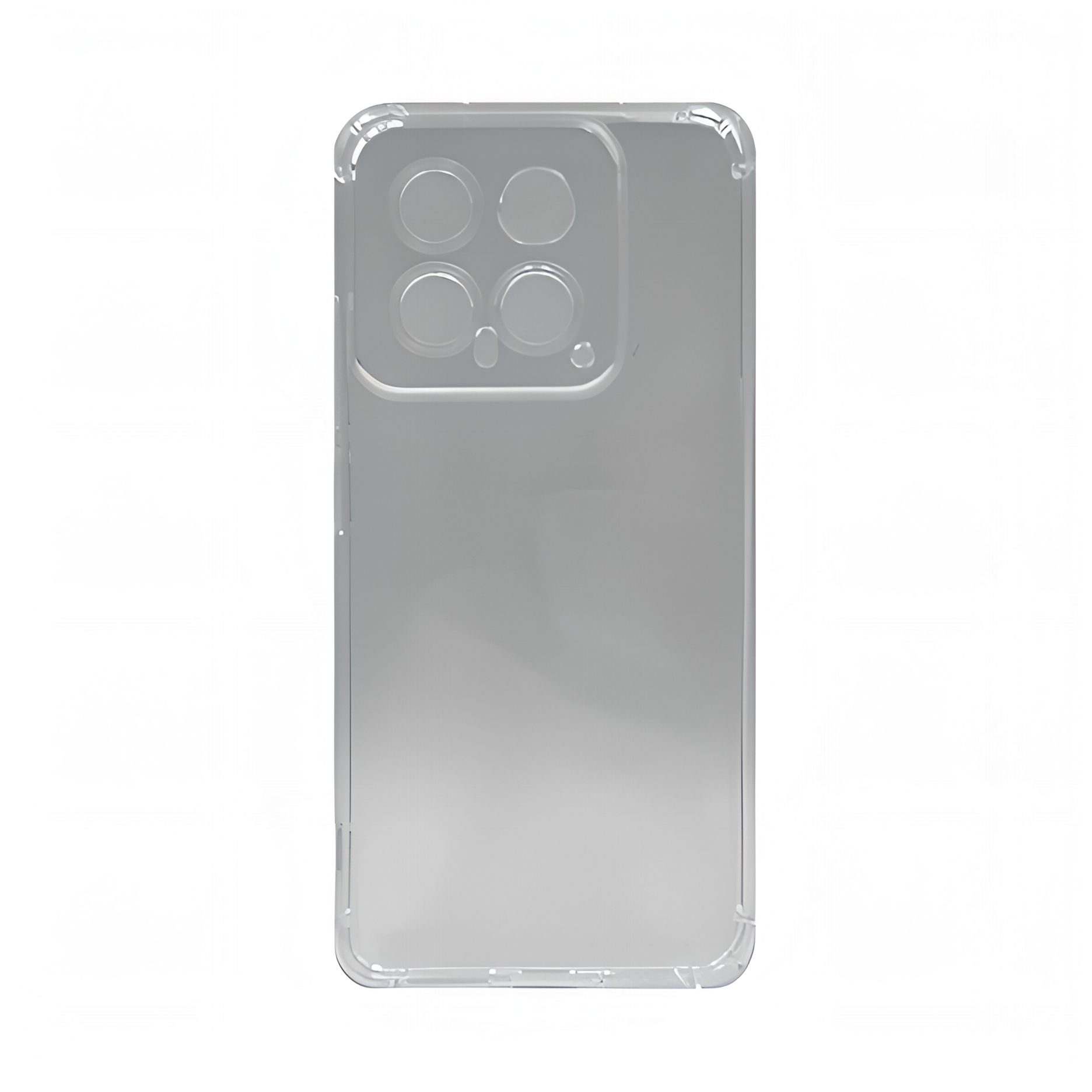 Чехол для Xiaomi 14 с усиленными углами, с защитой камеры, силиконовый, прозрачный