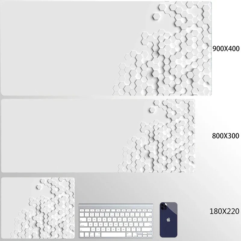 Резиновый коврик для мыши OLNYLO Белый, 900x400x3mm, AV000095