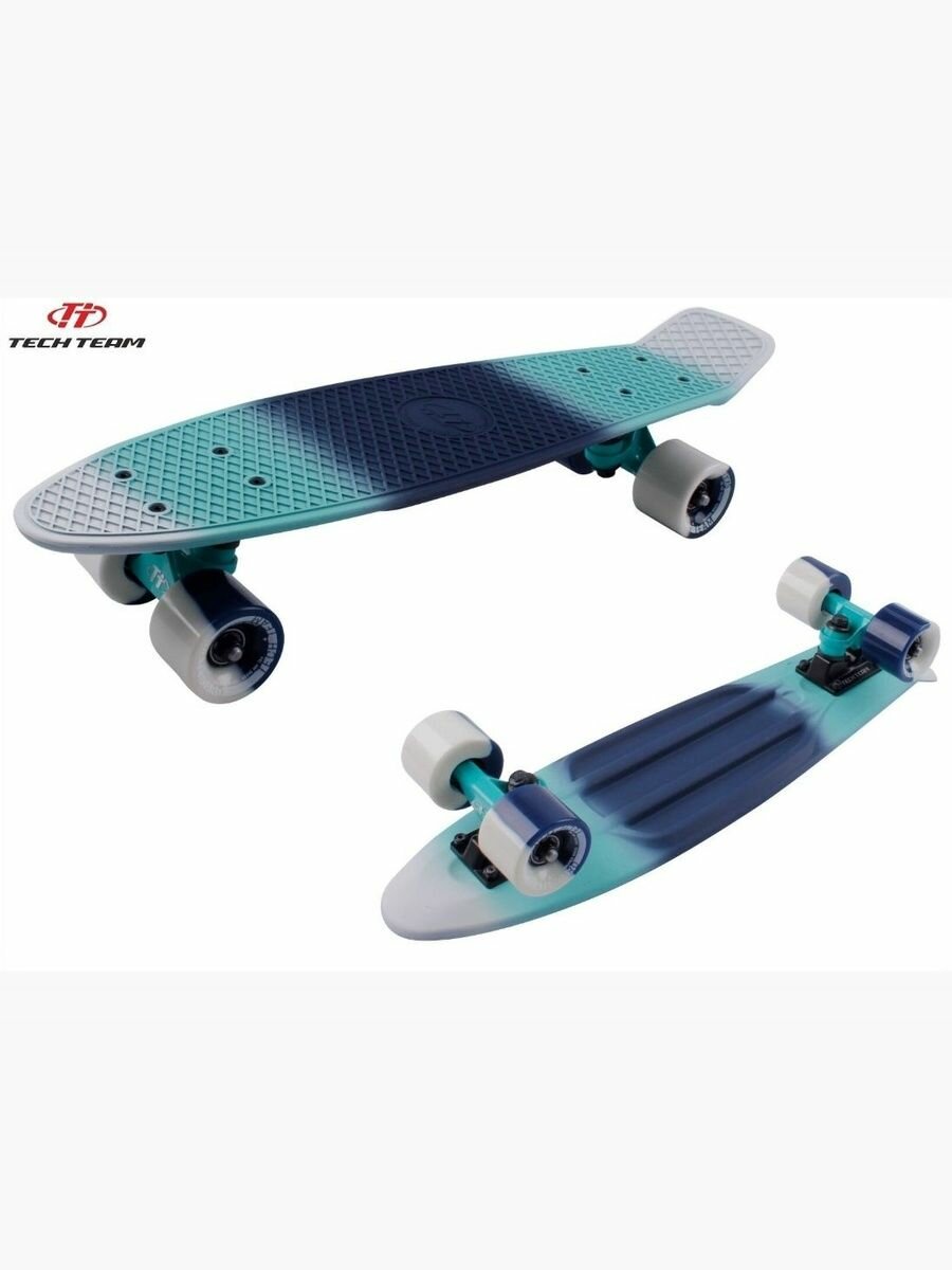 Скейт пенни- борд Tech Team Multicolor 22" синий