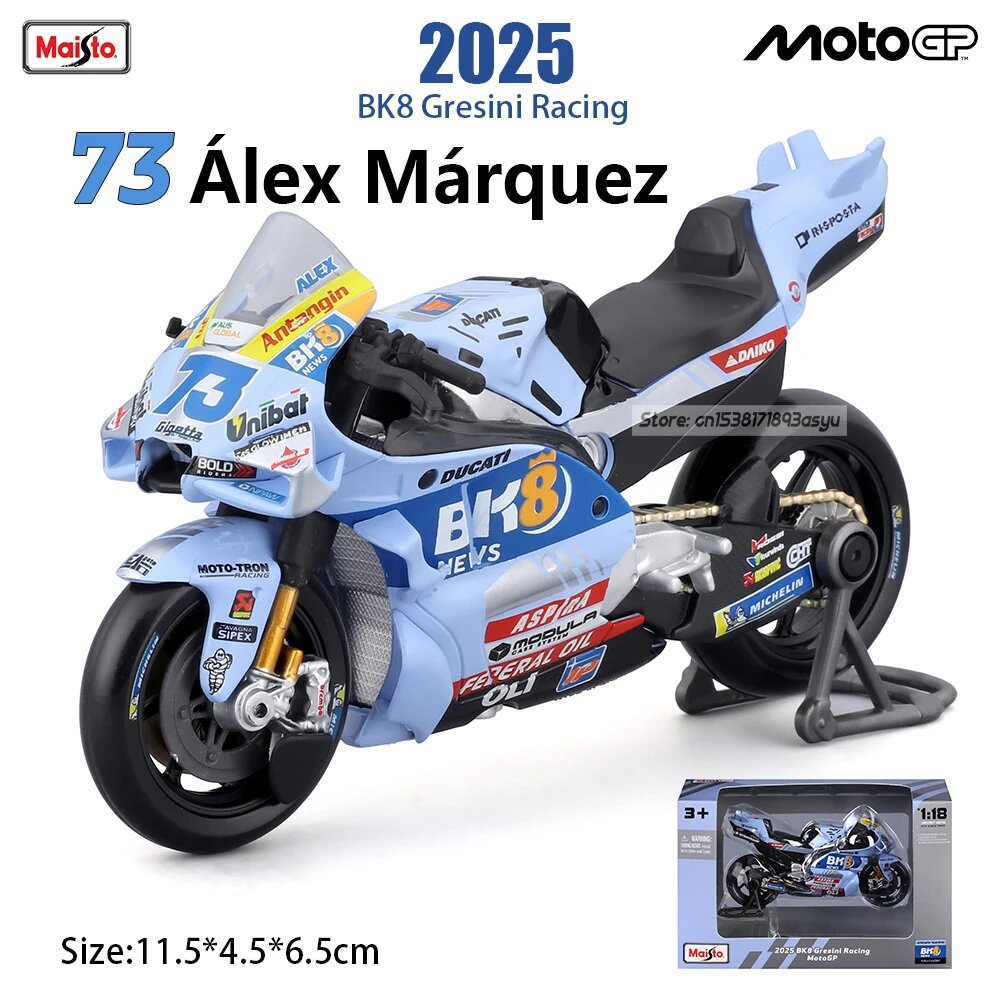 Maisto 1:18 MotoGP Álex Márquez Gresini 2025