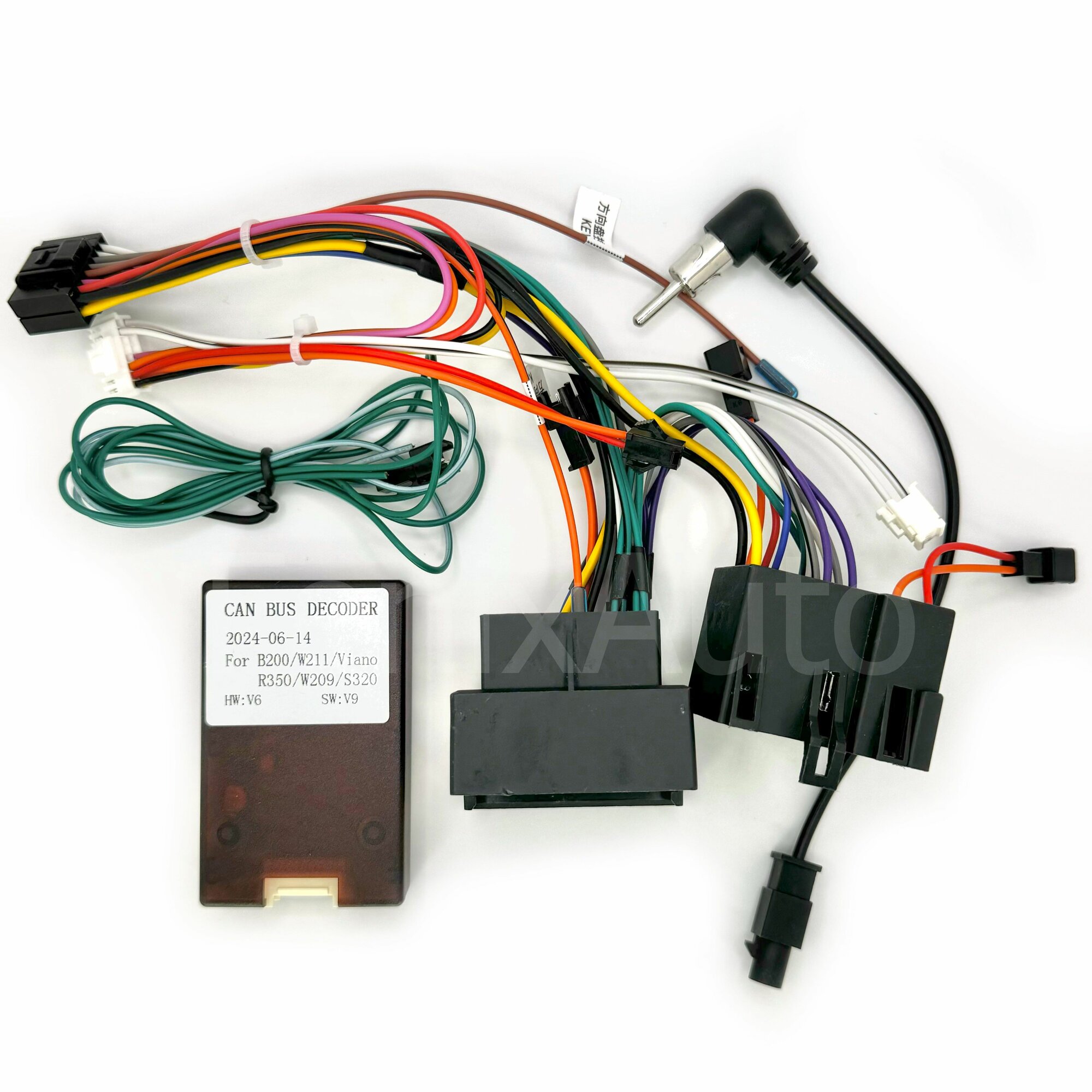 Разъем-переходник 16 pin с Canbus LZ для подключения Android магнитолы в Mercedes W203, W211, W164, W245, W169, W906, W639, W251 и др.