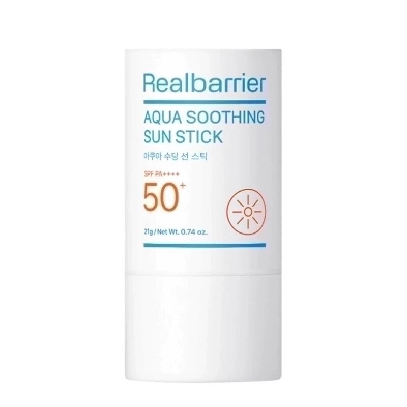 Real Barrier SPF50 Aqua Soothing Sun Stick SPF50+ PA++++ Успокаивающий ламеллярный солнцезащитный стик с охлаждающим действием