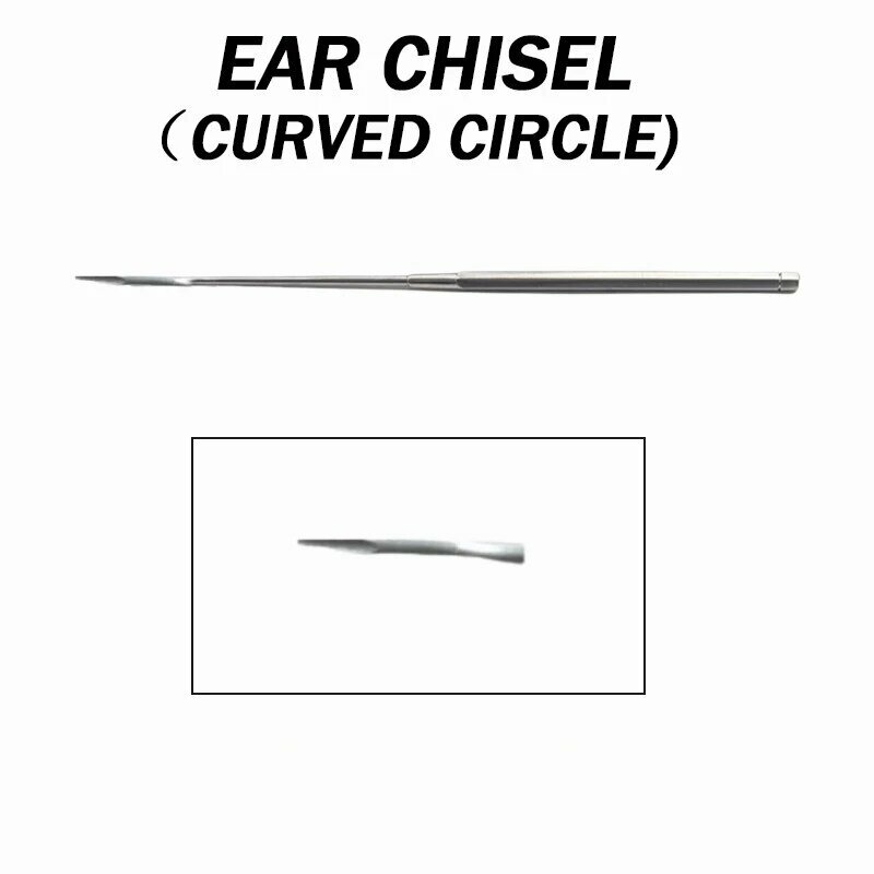 Медицинский набор инструментов для уха Серый, curved circle