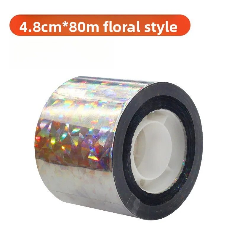 Голографическая светоотражающая лента от птиц PET 80м 4.8cm C