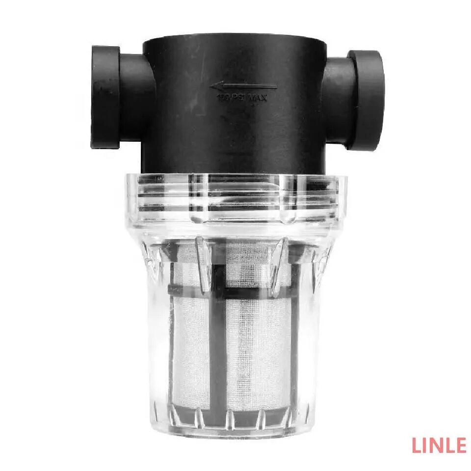 Фильтр грубой очистки LINLE AQg-15, 1/2", пластик, черный, для систем капельного полива