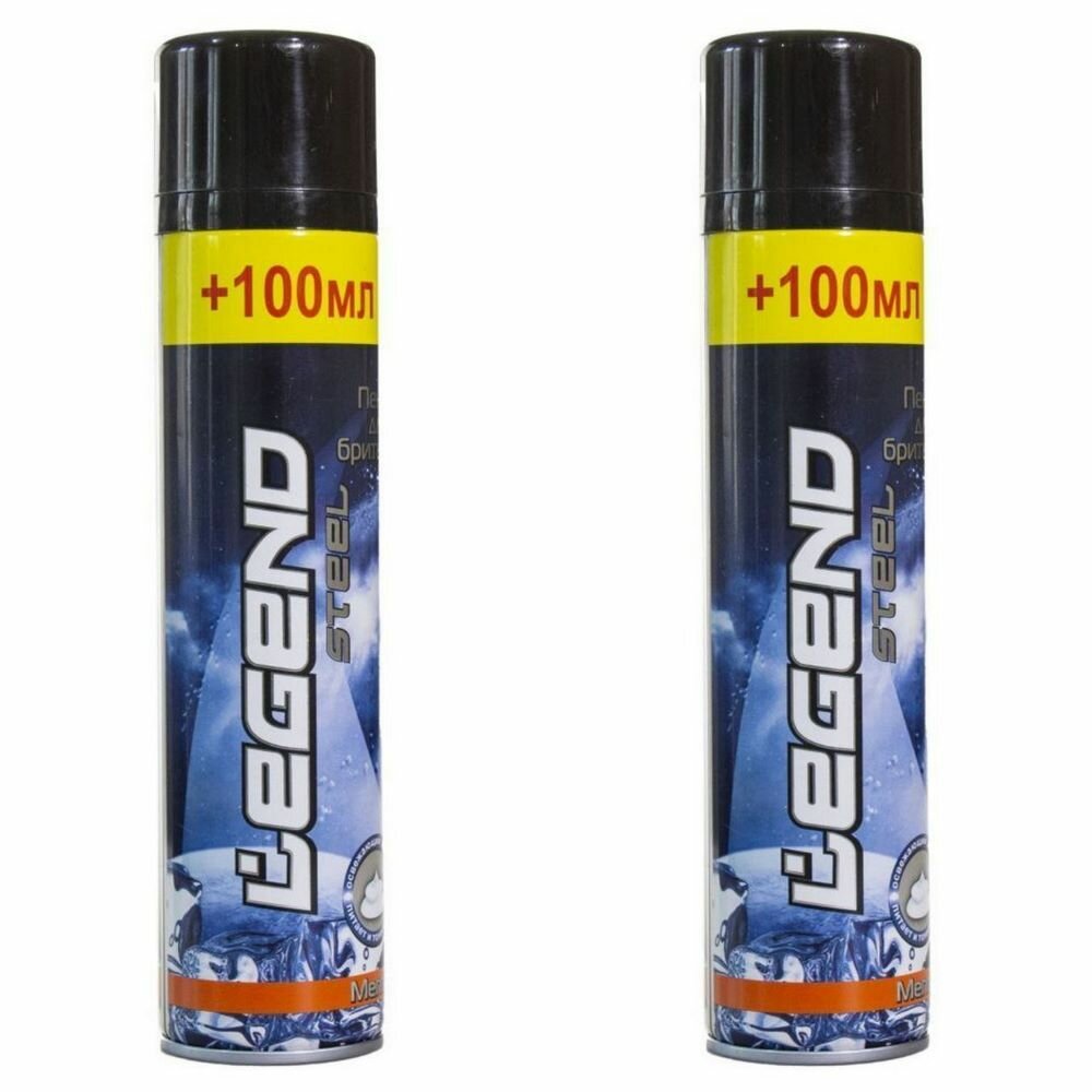 Legend Steel Пена для бритья Ментол, 300 мл, 2 шт