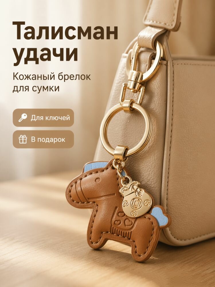 Брелок, Flower Bomb моно голубой