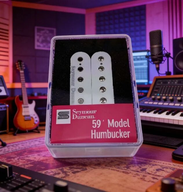 Seymour Duncan Новые высококачественные звукосниматели Alnico 5 SH1n для грифа и TB4 для бриджа, хамбакеры, 4C, белые
