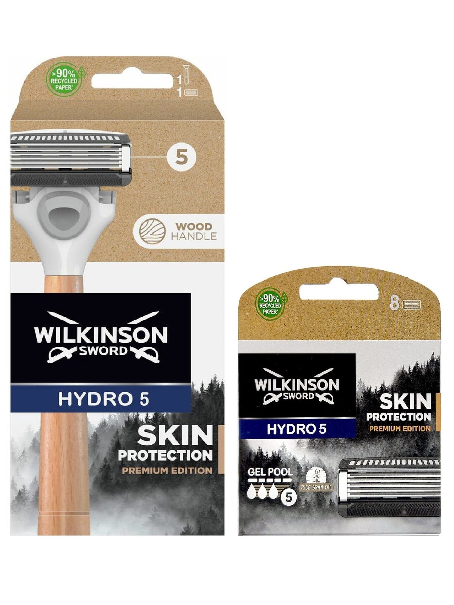 Бритвенный мужской станок Wilkinson Sword Premium Edition с 9 сменными кассетами, Германия
