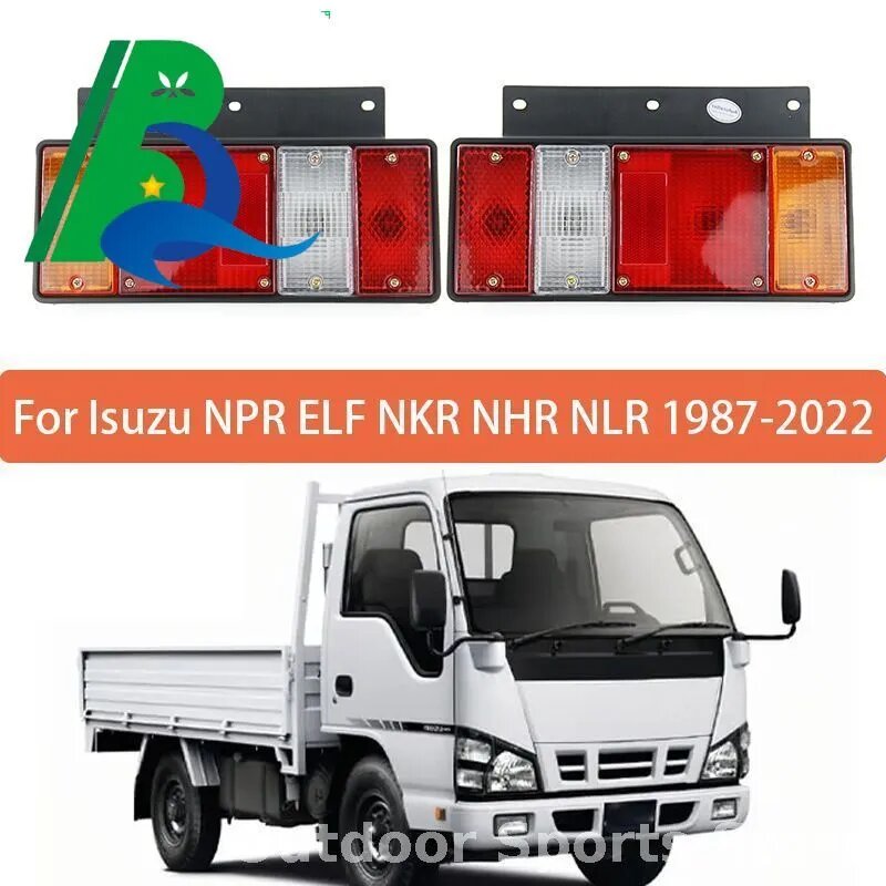 Фара автомобильная, Задний фонарь, 2 шт, арт. ozon-HWD2Z-Isuzu-03 для Isuzu NPR ELF NKR NHR NLR 1987-2022 L