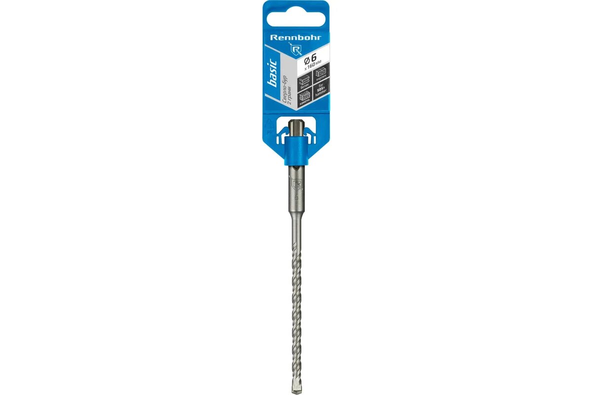 Сверло-бур по бетону SDS plus 6х160 мм Rennbohr Basic (690616)