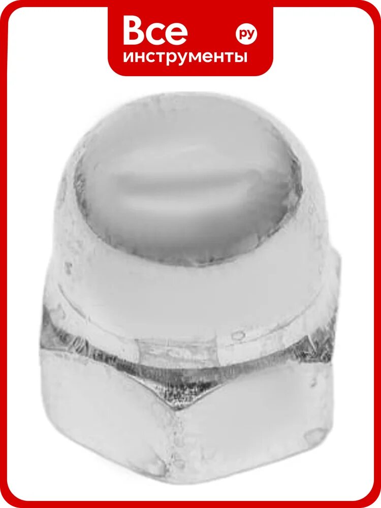 Колпачковая гайка STEELREX DIN 1587, цинк, М6, 100 шт. 0222006000B500010064, фиксации