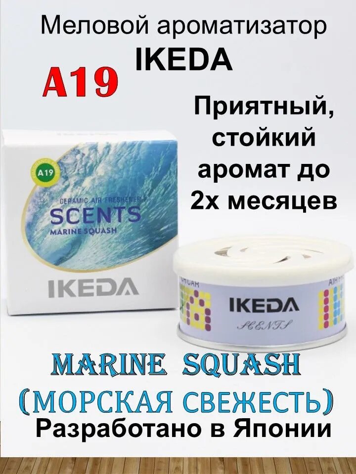 Ароматизатор автомобильный, A19 MARINE SQUASH, 41 мл