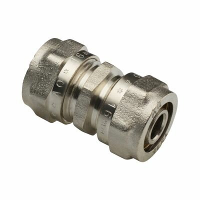 Переходник обжимный для металлопластиковых труб AQUALINK 16x1/2" внутренняя резьба