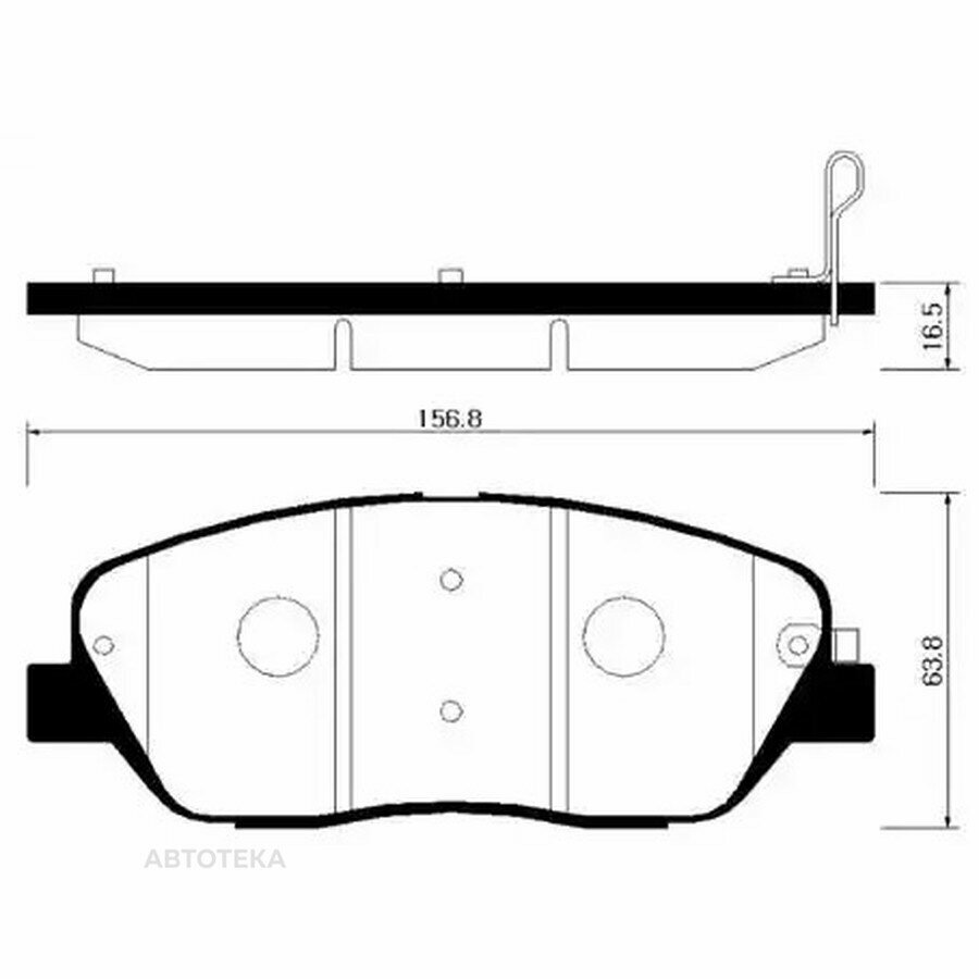 Колодки тормозные HSB HP1042 KIA MOHAVE 08-