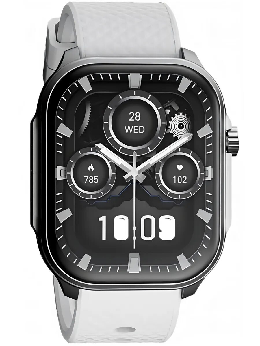 Смарт-часы Tecno Watch 3 Active Белый Ростест (ЕАС), 2.04", IPS — фото 1