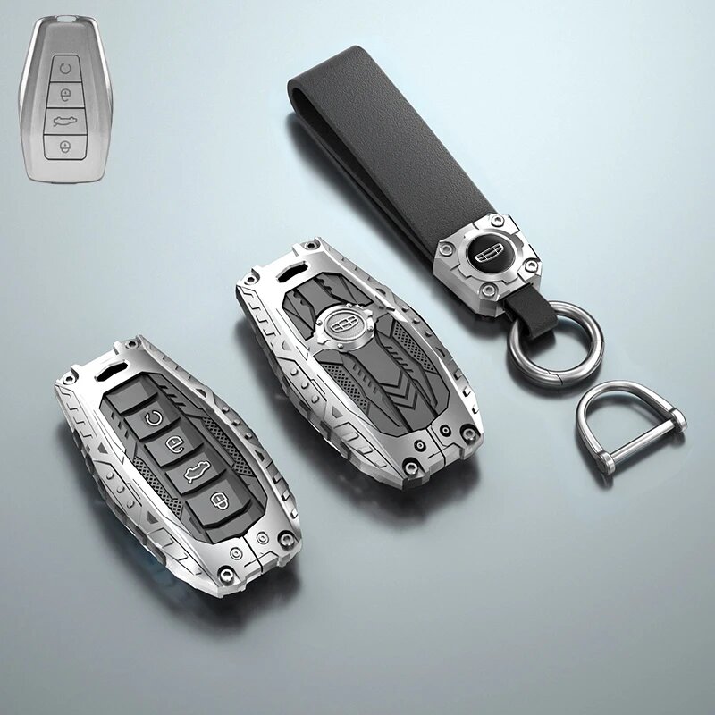 Чехол для автомобильного ключа с дистанционным управлением для Geely Coolray Atlas Boyue NL3 Emgrand X7 EX7 SUV GT GC9 Borui защитный чехол для автомобильного ключа