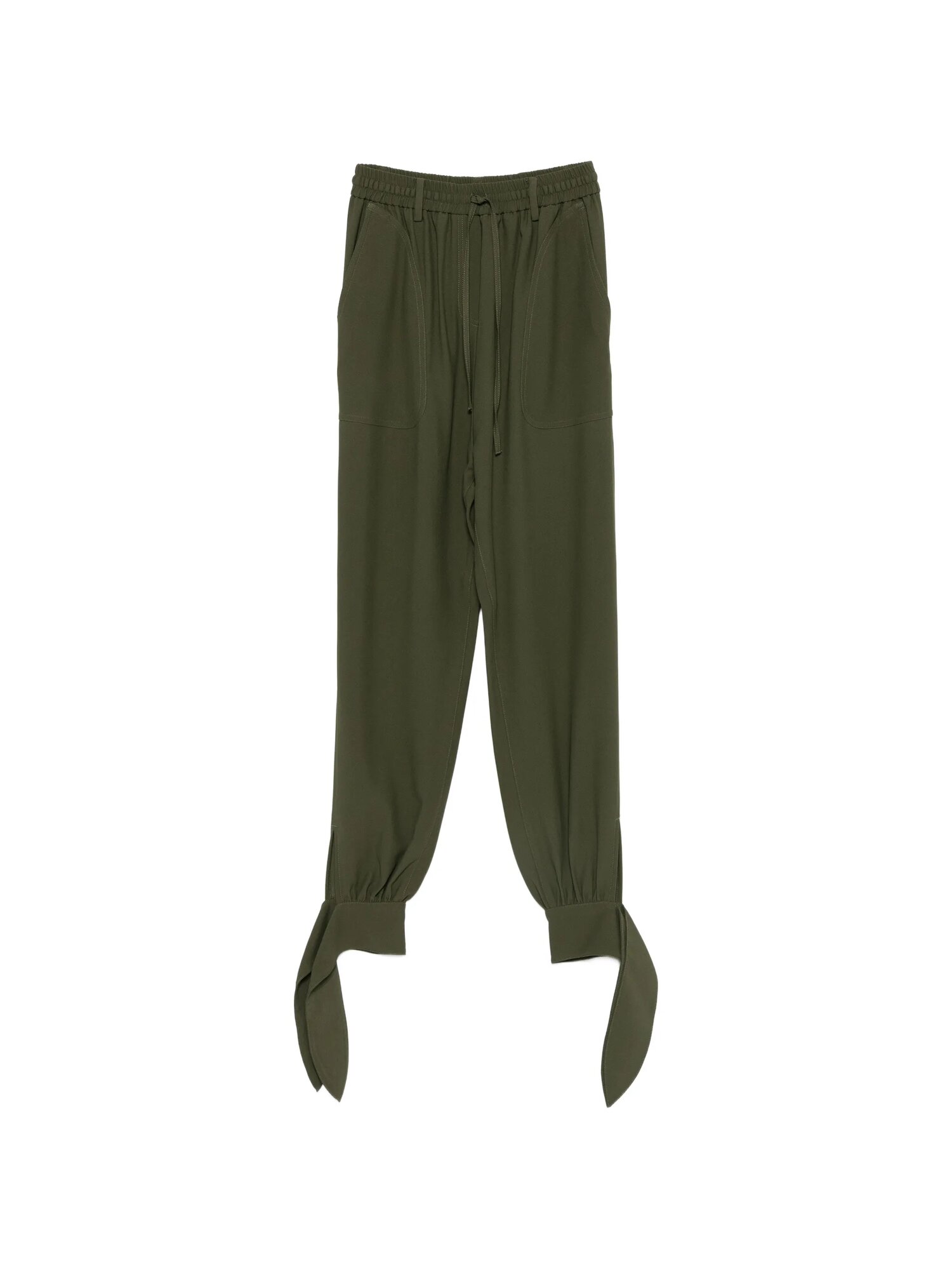 Брюки Drawstring tie-cuff trousers