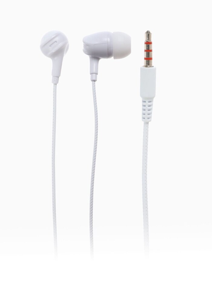 Наушники проводные SY-002, вакуумные, микрофон, Jack 3.5 мм, белые