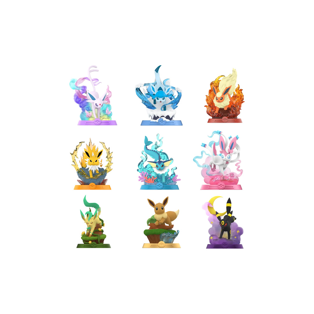 Funism Покемон Eevee Коллекция Фигурка Слепые Коробки 1 Слепая Коробка Цельная Коробка 9 Штук