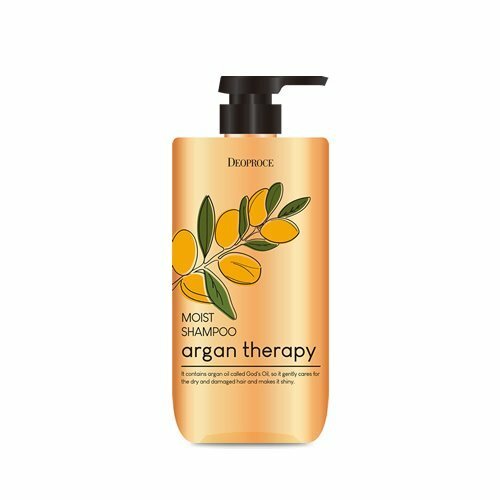 Шампунь с аргановым маслом Deoproce ARGAN THERAPY MOIST SHAMPOO (1000 мл)