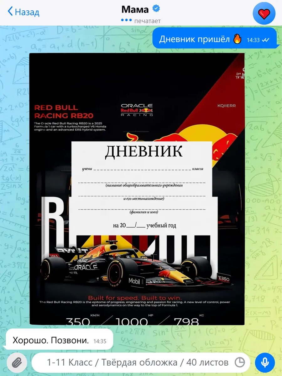 Школьный дневник с принтом Роблокс