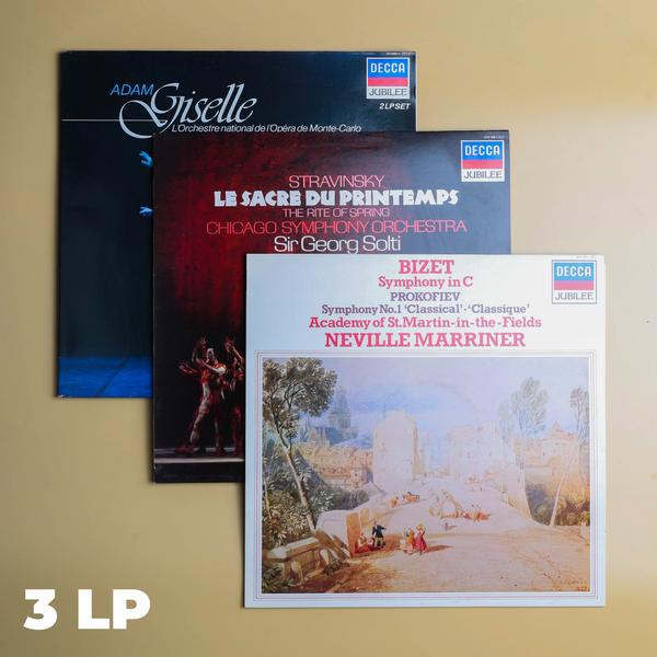 Винтажные виниловые пластинки коллекция "серия DECCA JUBILEE" (3 LP)