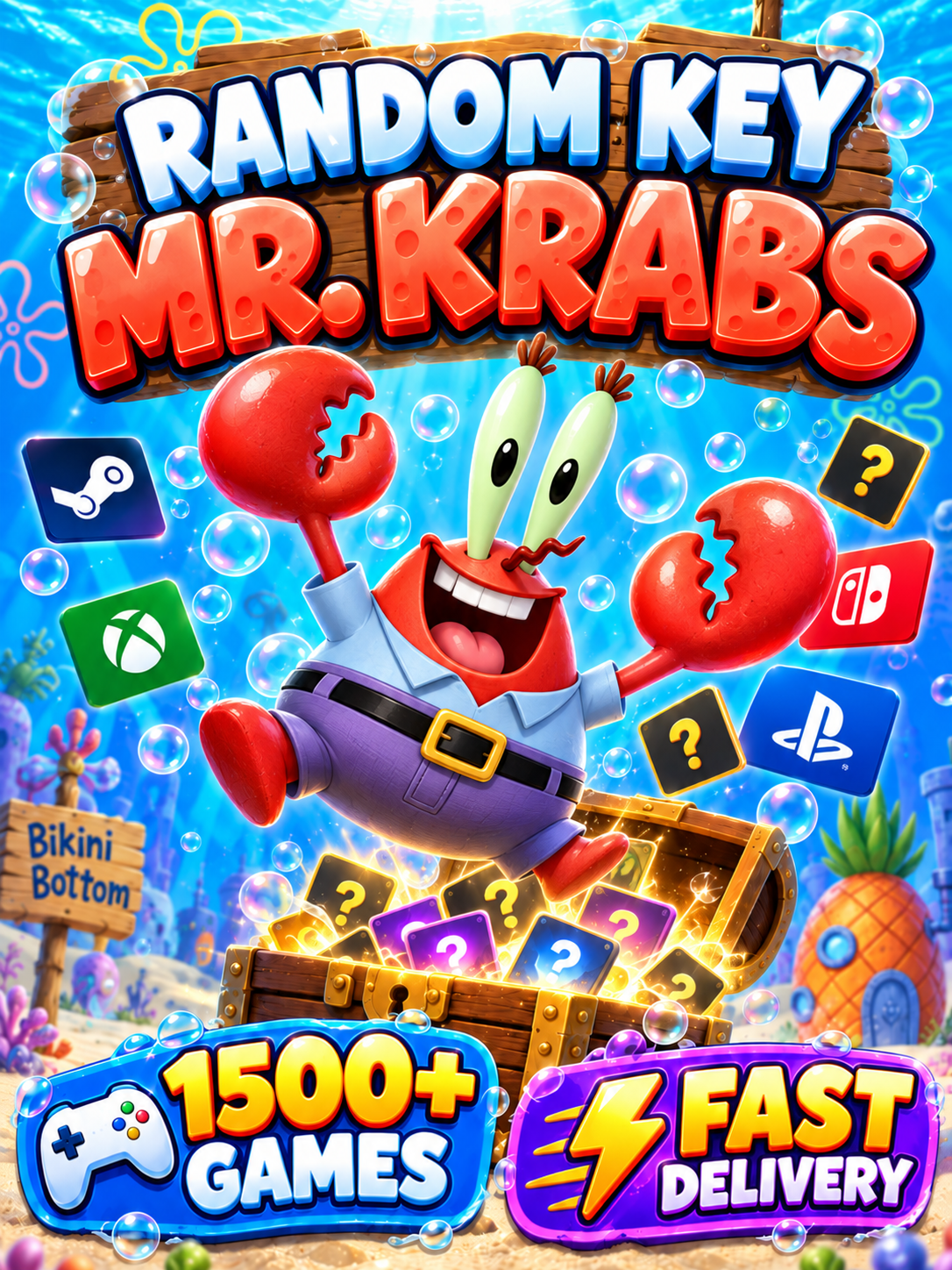 MR.KRABS Рандом | Случайная игра | Стим Ключ | Steam key