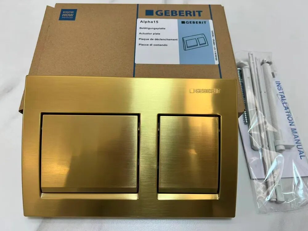 Смывная панель Geberit Alpha15 Кнопка смыва скрытого бака