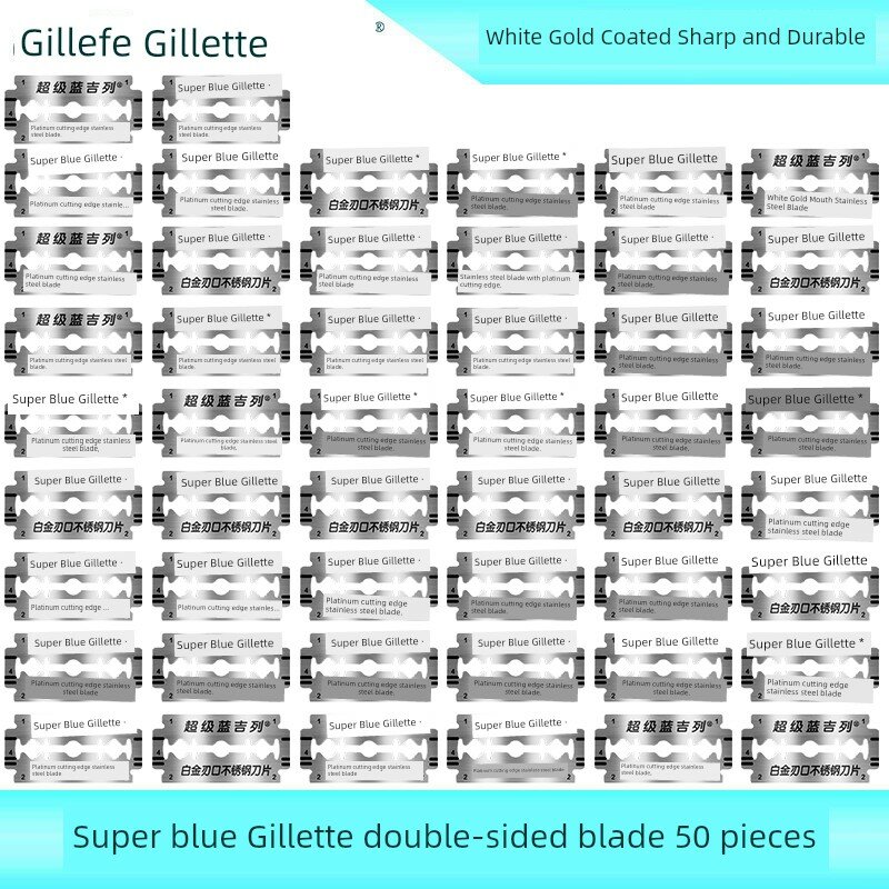 Gilette Super Blue 50 одноразовых лезвий для бритья для мужчин