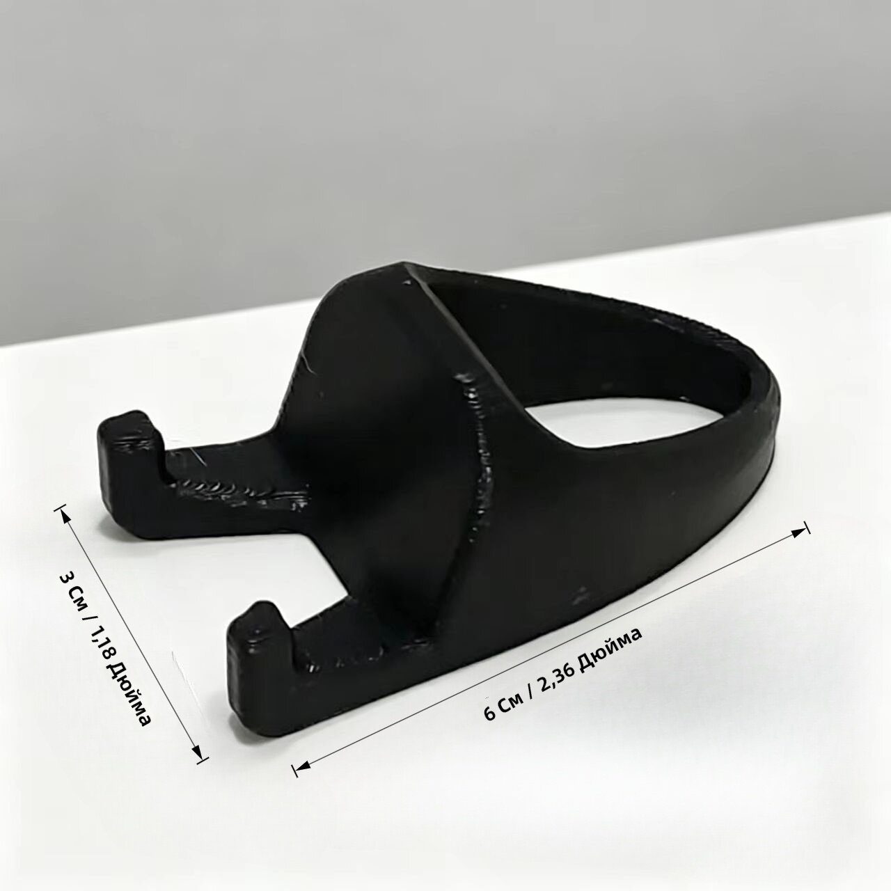 Подставка для телефона минималистичная из пластика PETG с 3D-печатью, черная, 1 шт.