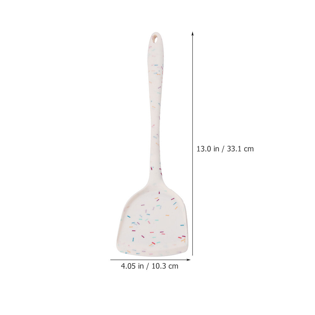 Silicone Spatula Для Приготовления Еды С Долгим Ручком Бежевого Цвета 33 1X10 3Cm