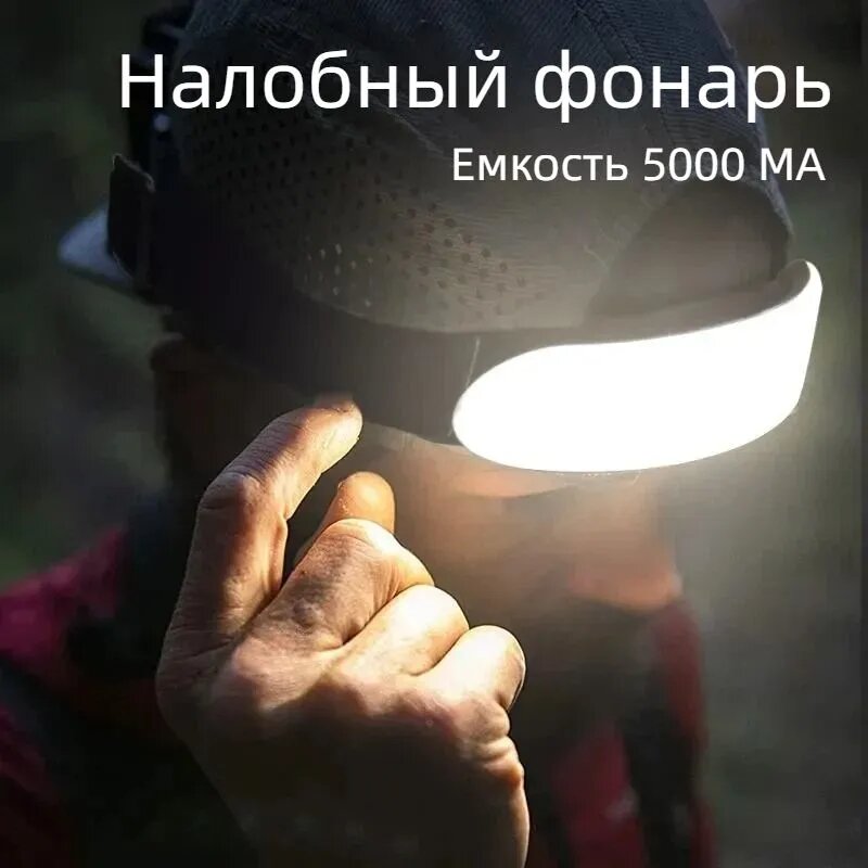 Налобный фонарь Xiaomi 31 светодиодов, нейтральный белый свет, мощность 5 Вт, IPX6, встроенный аккумулятор
