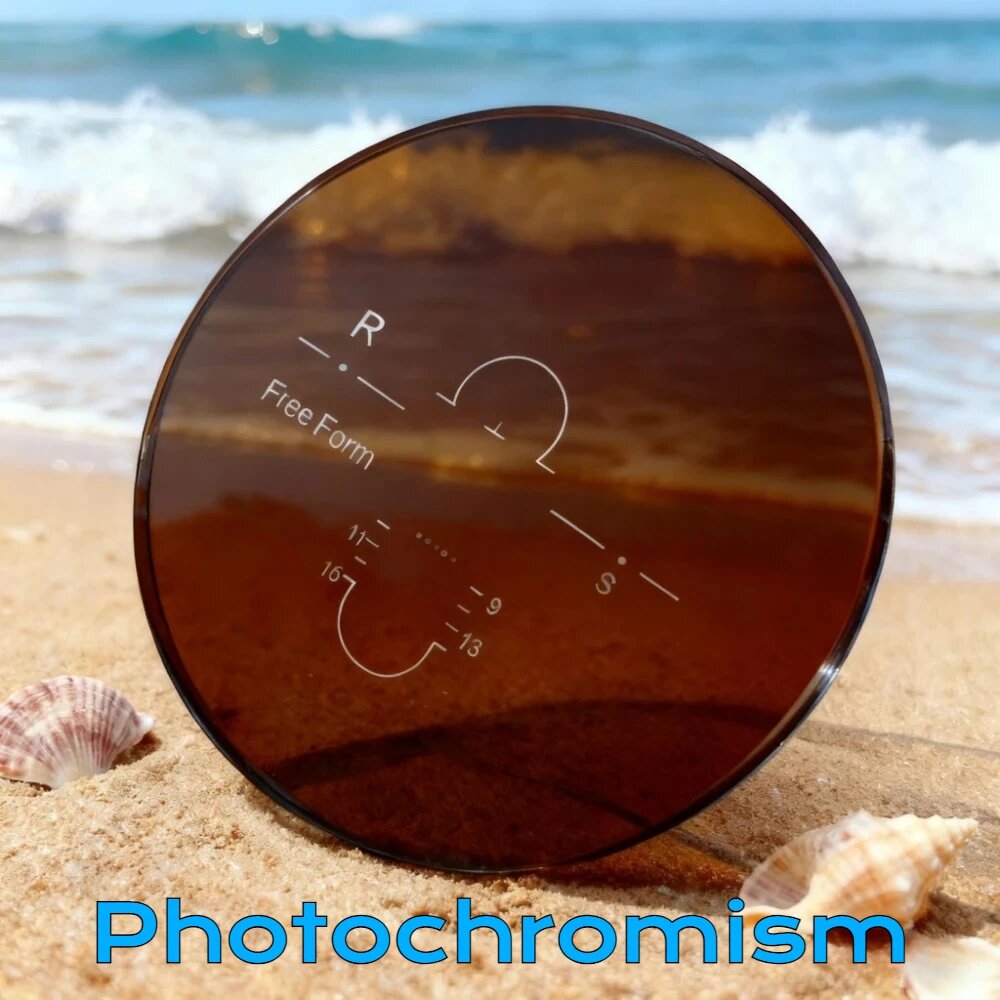 Фотохромные прогрессивные линзы Brown 1.67