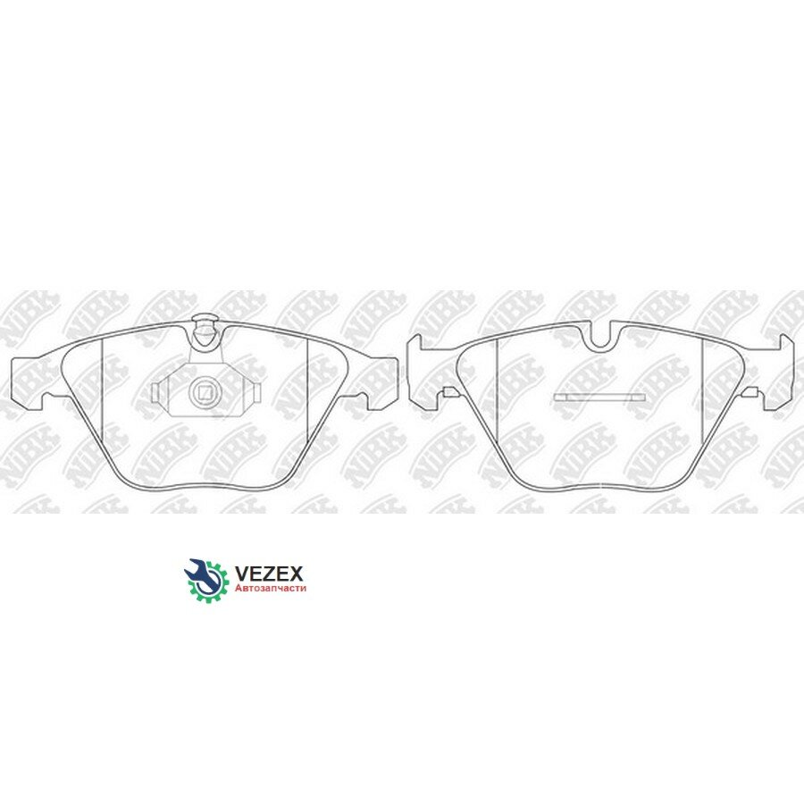 NIBK PN0222 PN0222-NIBK колодки дисковые п.\ BMW E65/E66 3.5i/4.5i/3.0D/4.0D 01>