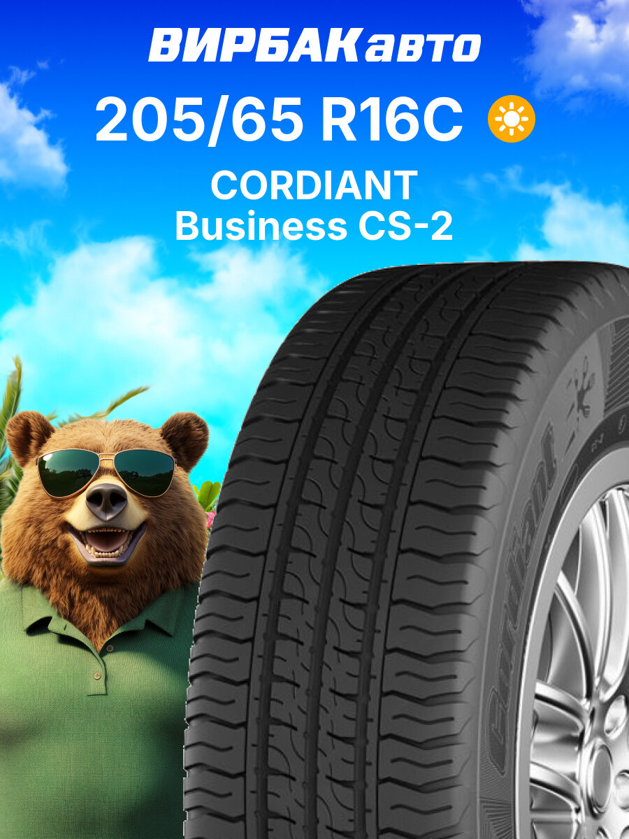 Летние шины Cordiant Business CS-2 205/65 R16C 107/105S, летняя автомобильная резина