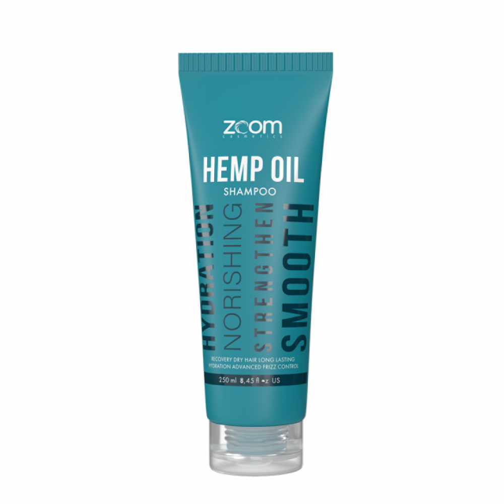 Шампунь ZOOM "Hemp Oil", бессульфатный, для всех типов волос, 250мл
