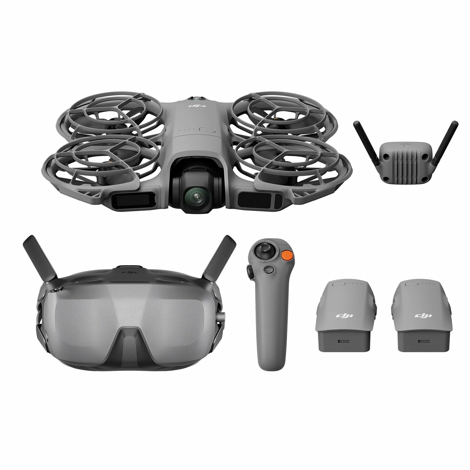 Коптеры DJI Neo 2 Motion Fly More Combo, с камерой, Bluetooth, Wi-Fi, серый