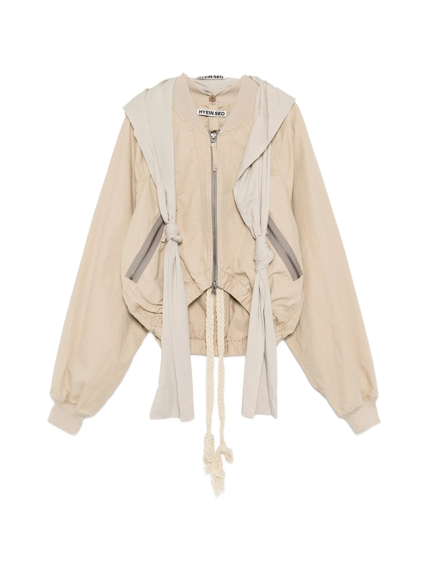 Бомбер HYEIN SEO Knotted-detail bomber jacket