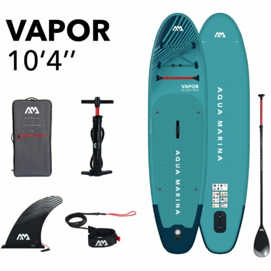Сапборд для плавания Aqua Marina Vapor Aqua Splash 315х79х15см, насос, весло, лиш, киль, ремнабор, сумка, до 140кг