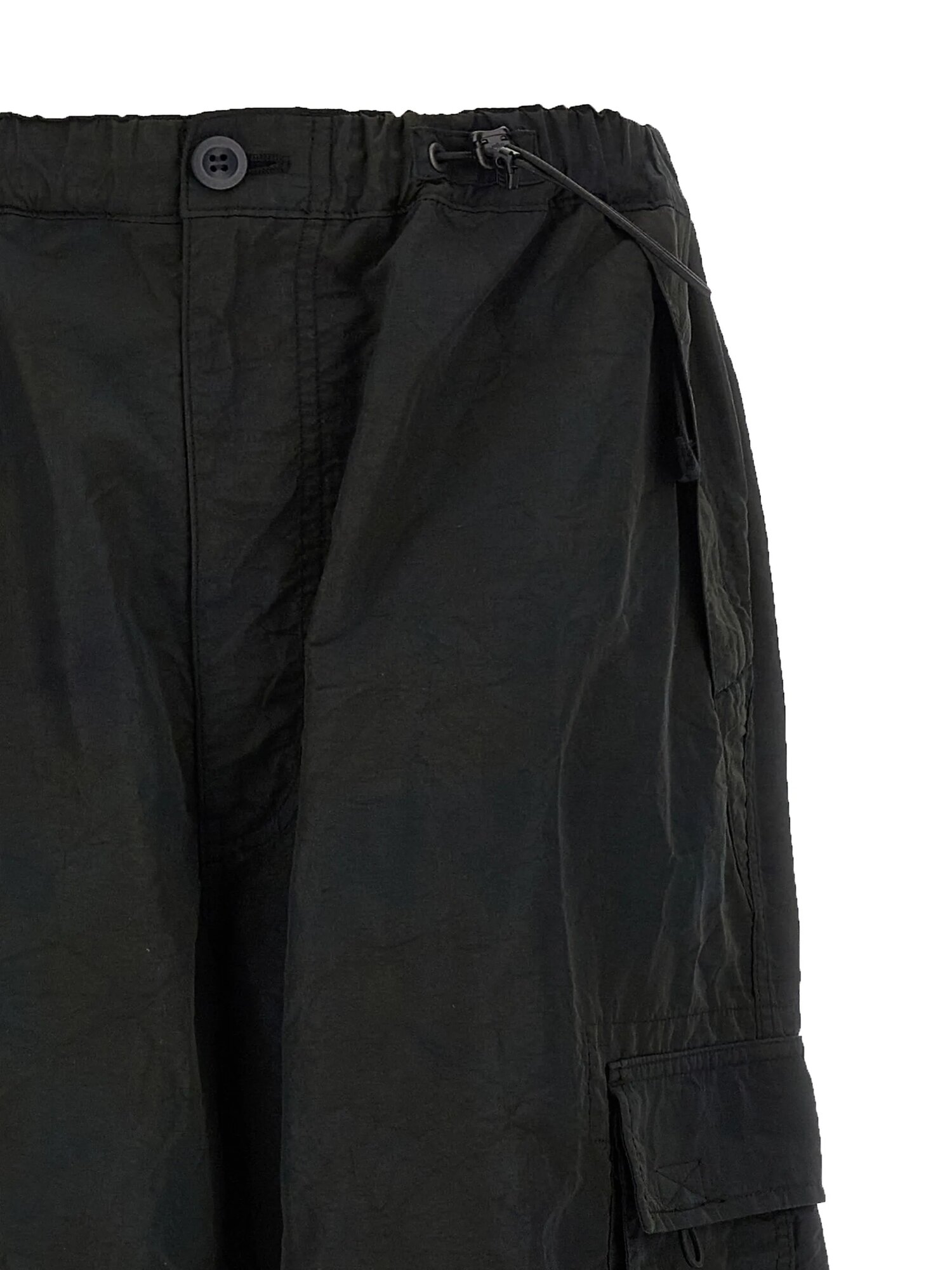 Брюки COMME des GARCONS Elasticated-waist cargo trousers, размер 48, черный — фото 1