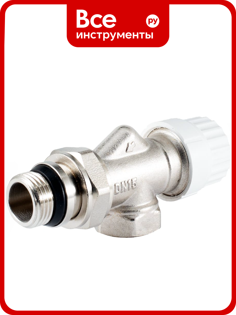 Термостатический клапан радиатора PROFACTOR осевой, с уплотнением, 1/2 PF RVT 985UR профессиональная латунный корпус