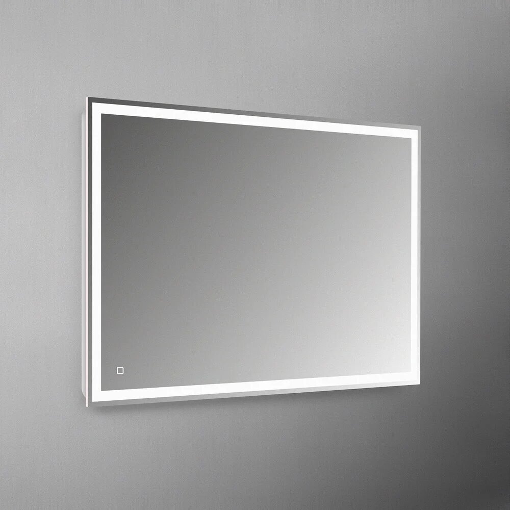 Зеркало BelBagno SPC-GRT-900-600-LED-TCH со светодиодной подсветкой, 90 см, с сенсорным управлением, зеркало настенное в ванную, итальянское
