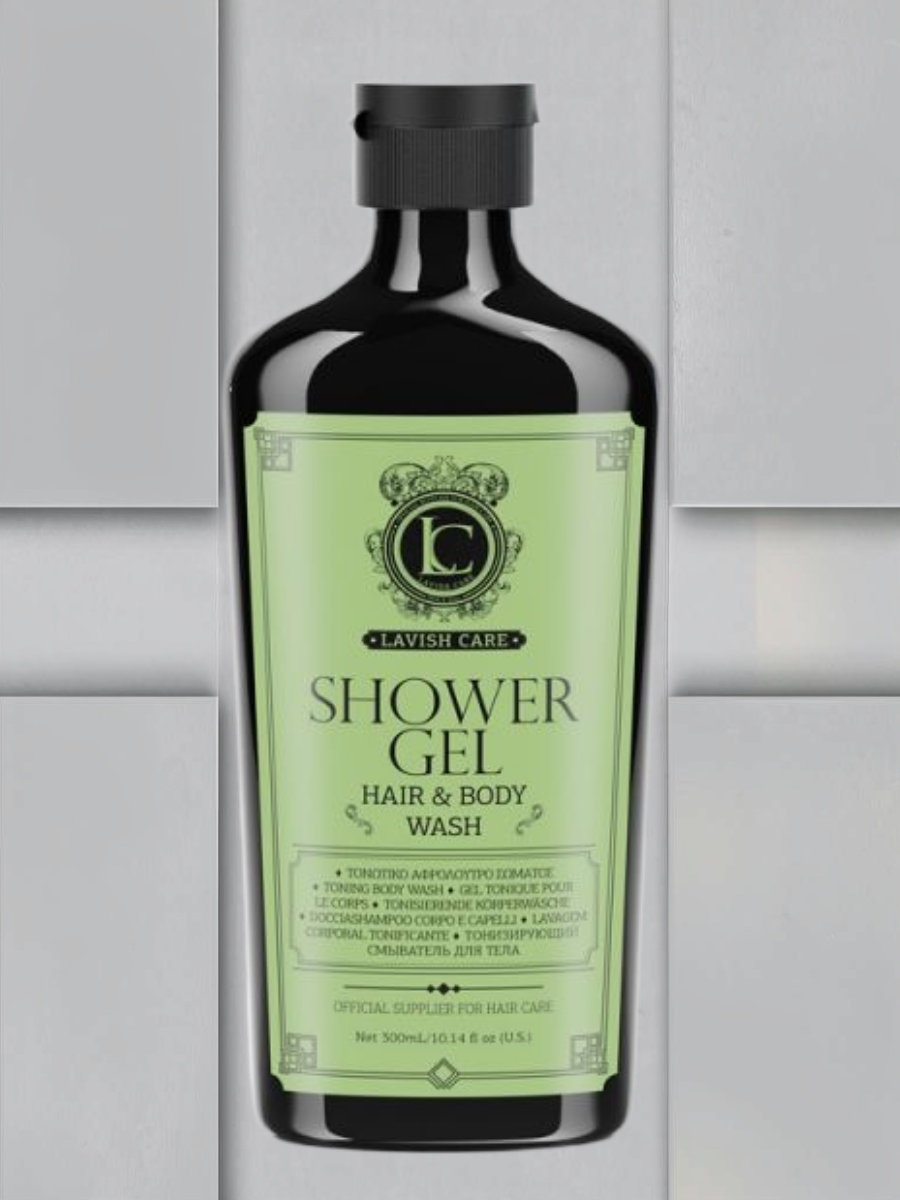 LAVISH CARE Шампунь и Гель для Душа 2 в 1 SHOWER GEL Hair & Body Wash, 300 мл