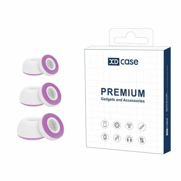 For AirPods Pro 3 XDcase, 3 пары сменных силиконовых насадок для ушей, размер S/M/L