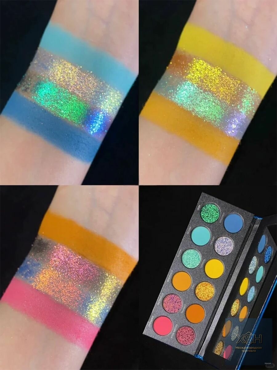 Палитра теней для век KRYPTEIN COSMETICS ,15.6 г - Sunset Symphony