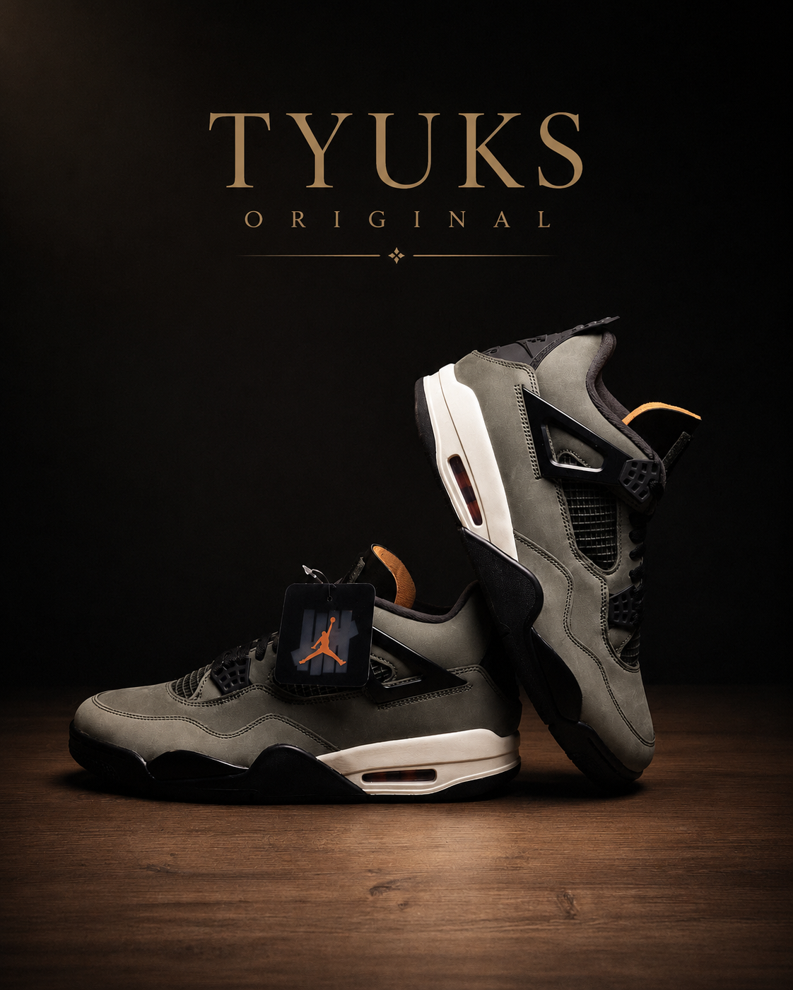 Кроссовки Air Jordan 4 x Undefeated “Deep Green”