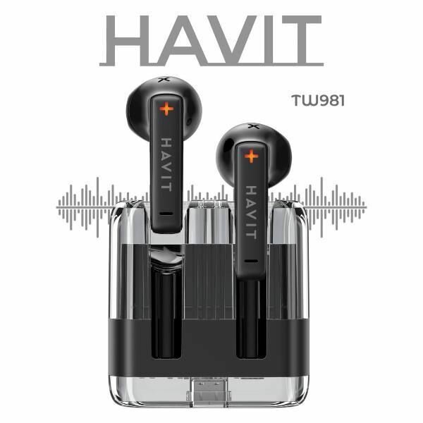 Наушники беспроводные TWS Havit TW981 черный