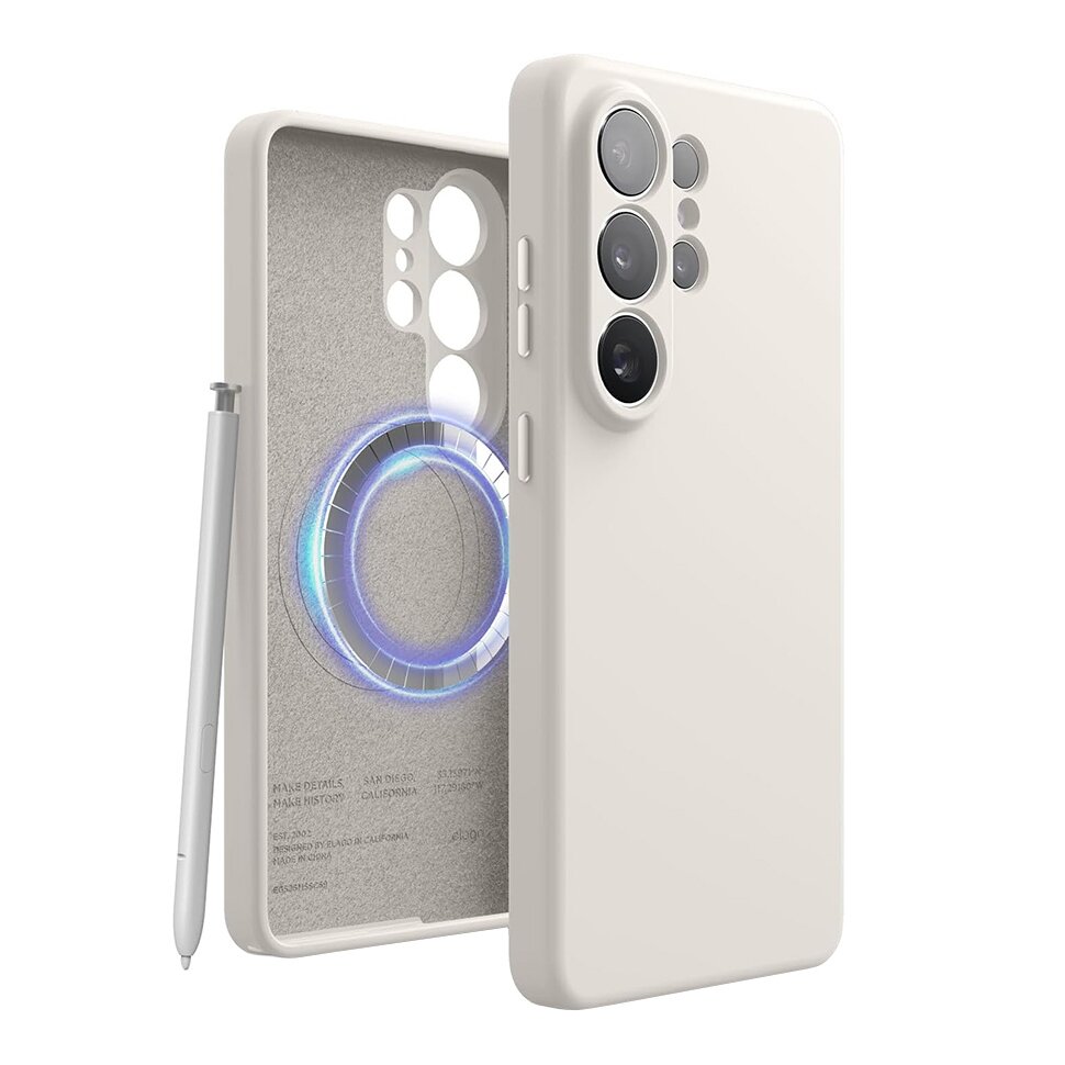 Elago силиконовый чехол с MagSafe для Galaxy S26 Ultra, Magnetic Silicone Stone