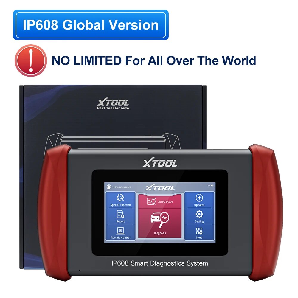 Сканер для автомобилей XTOOL InPlus IP608: всесистемные диагностические инструменты для автомобилей, 31+ сервисов, добавлен CAN FD, сканер OBD2, бесплатное обновление пожизненно